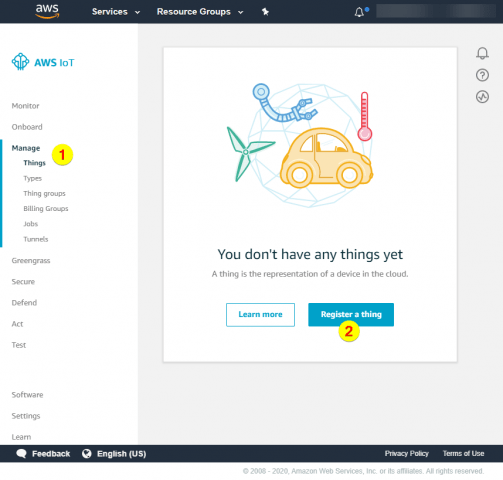 5 step tutorial: How to connect Amazon AWS IoT Cloud via MQTT