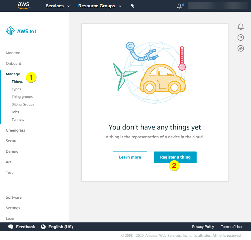 5 step tutorial: How to connect Amazon AWS IoT Cloud via MQTT