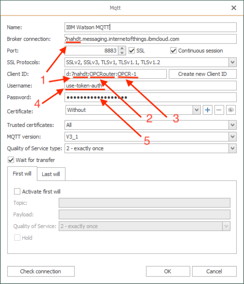 Connecting IBM Watson IoT Platform via MQTT - Instructions