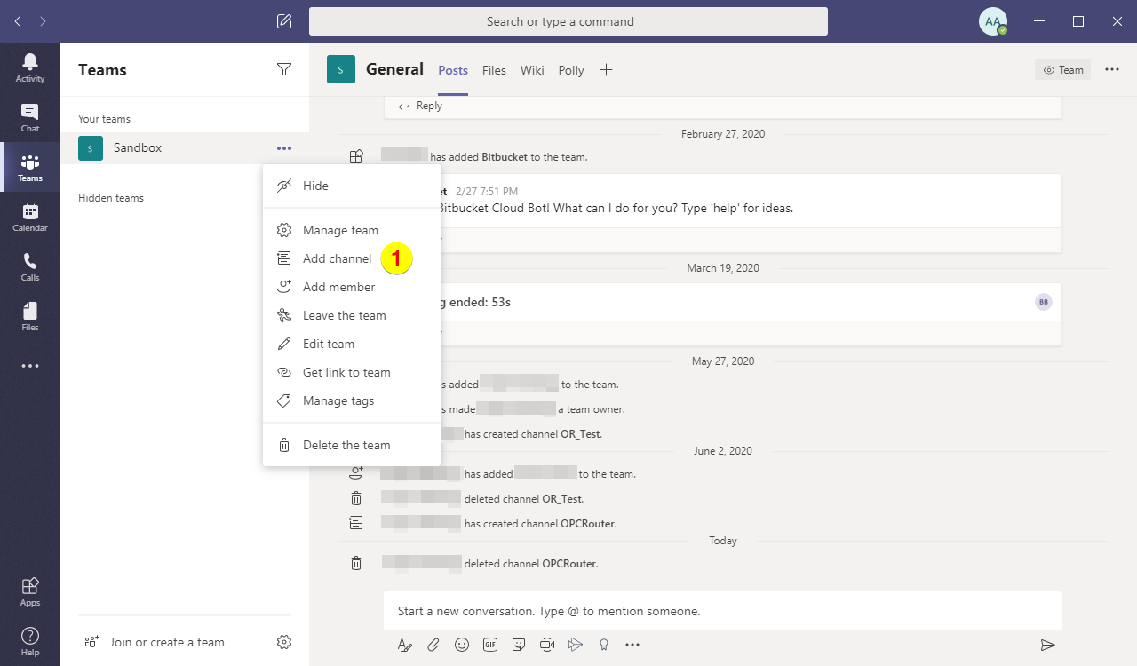 Connect Microsoft Teams via REST Plug-in