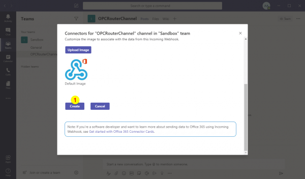 Connect Microsoft Teams via REST Plug-in
