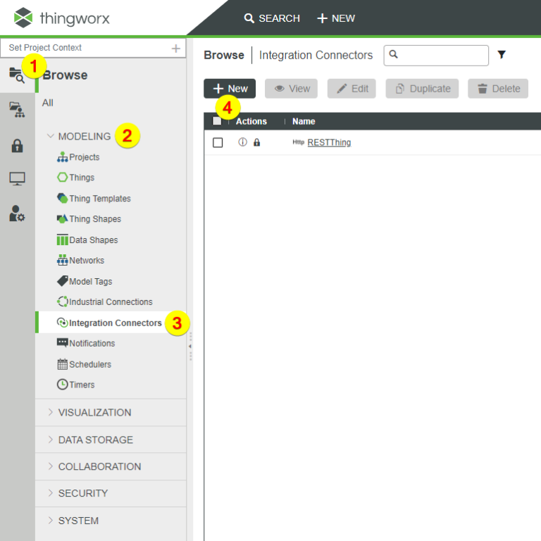 Connect ThingWorx step-by-step via REST Plug-in