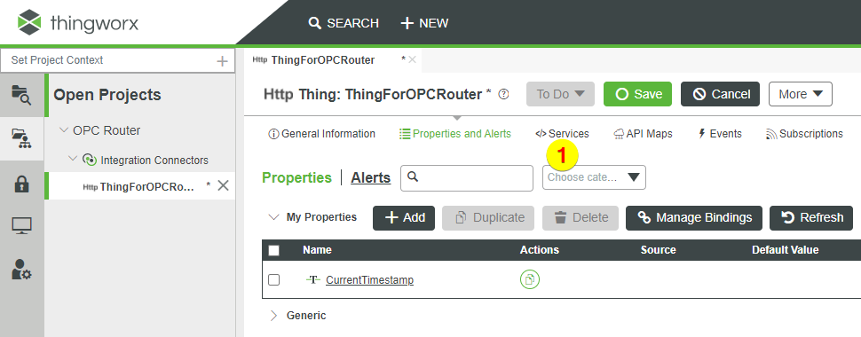 Connect ThingWorx step-by-step via REST Plug-in
