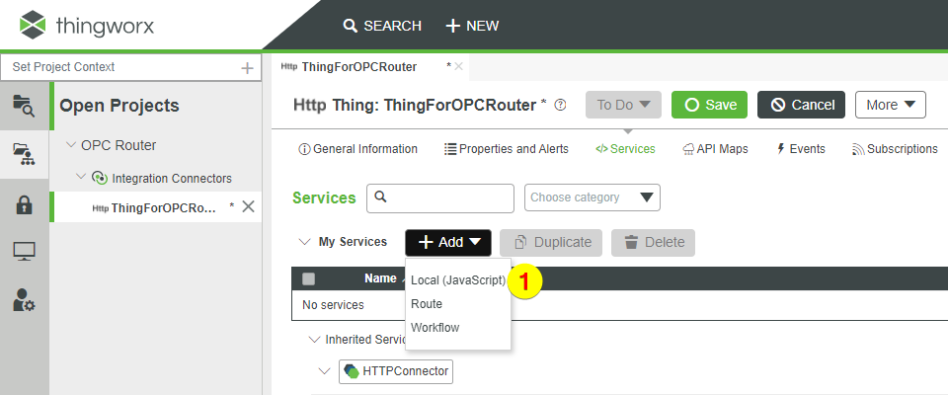 Connect ThingWorx step-by-step via REST Plug-in