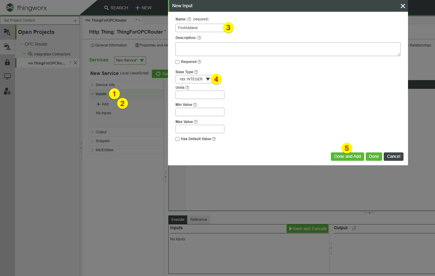 Connect ThingWorx step-by-step via REST Plug-in