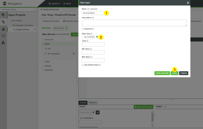Connect ThingWorx step-by-step via REST Plug-in