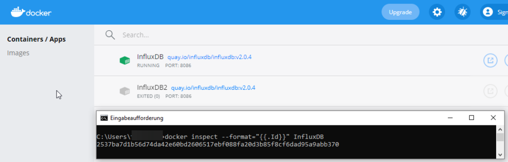 Send data from production to InfluxDB via OPC (UA/DA)