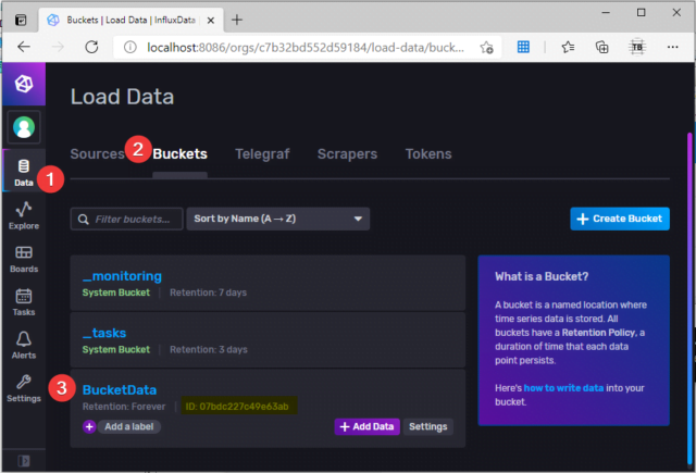 Send data from production to InfluxDB via OPC (UA/DA)