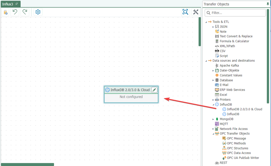 Transfer data to InfluxDB Cloud and InfluxDB 3.0